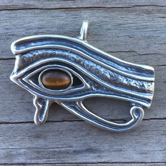 Wellstone | Accessories | Eye Of Ra Pendant Sterling Silver W Tigers ...